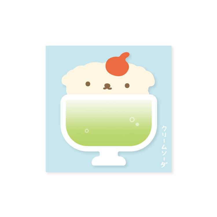HOOKKA HOOKKA STUDIO·ふかふかスタジオ | マルランイ クリームソーダ 付箋 – mmesh