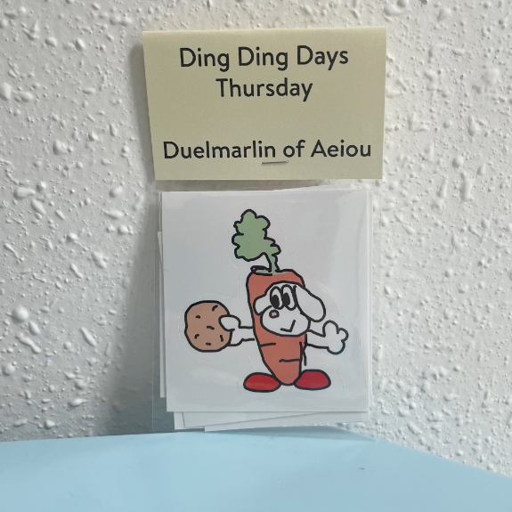 AEIOU·アエイオウ | Ding Ding Days ステッカー／Thursday 6枚セット – mmesh